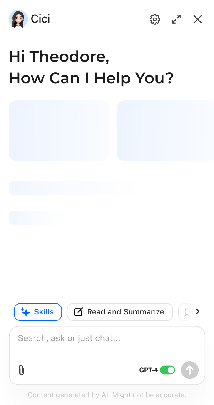 Cici, browser AI copilot.
